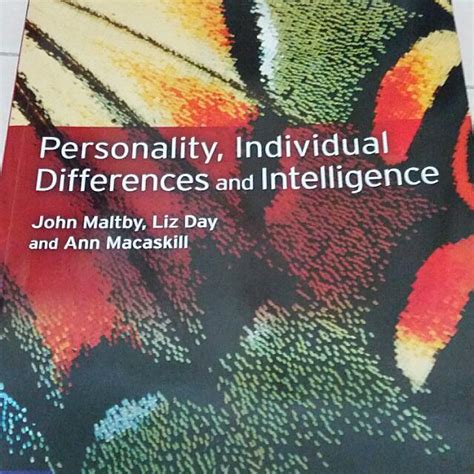 Personality Individual Differences And Intelligence Textbook Hobbies And Toys Books And Magazines
