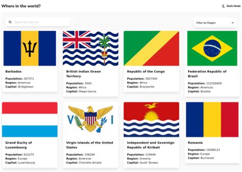 Frontend Mentor Country Api With React And Tailwind Coding Challenge Solution