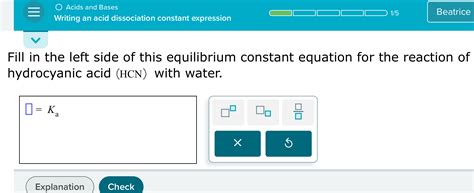 Acids And Bases Writing An Acid Dissociation Studyx