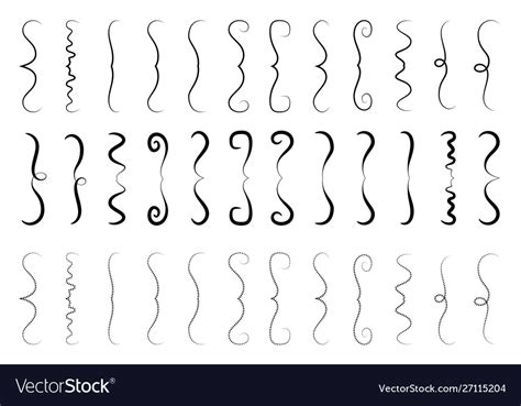 Vector Braces Signs Curly Brackets Symbols Set Hand Drawn Simple