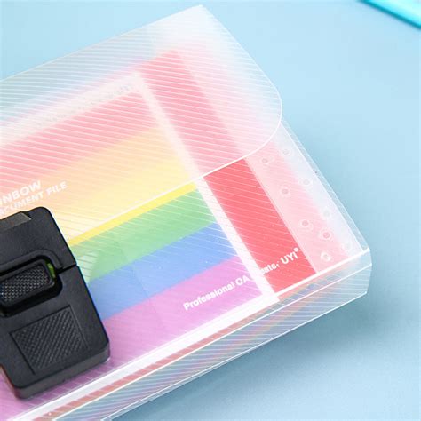 Badu Bg Преносим пластмасов A6 Разширяващ се портфейл Разписка за сметка Органайзер за сортиране