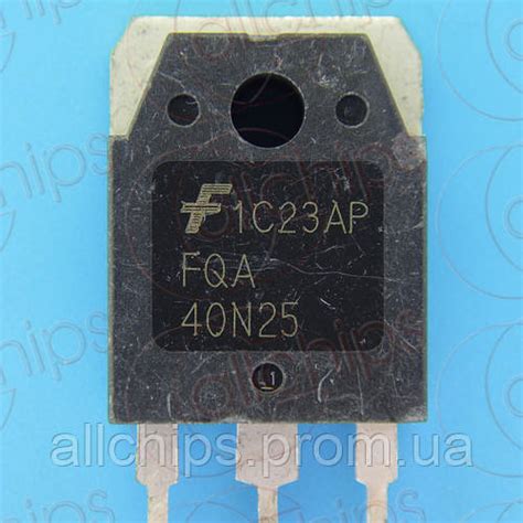 Купить MOSFET N-канал 250В 40А 70мОм Fairchild FQA40N25 TO3PN, цена 69. ...