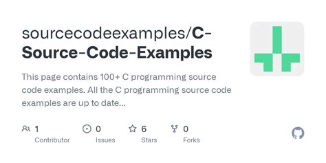 Github Sourcecodeexamplesc Source Code Examples This Page Contains