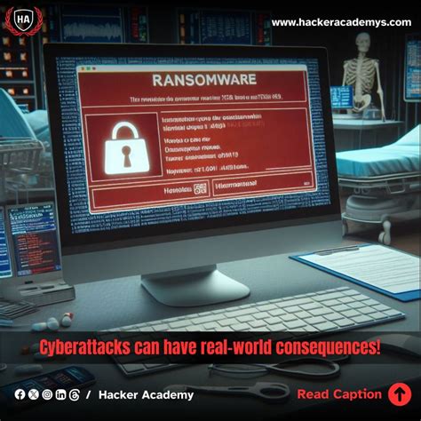 Hacker Academy On Linkedin Ransomware Healthcaresecurity Criticalinfrastructure Digitalthreats…