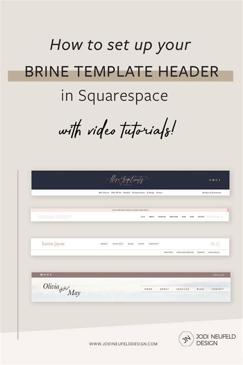 Brine Template Squarespace