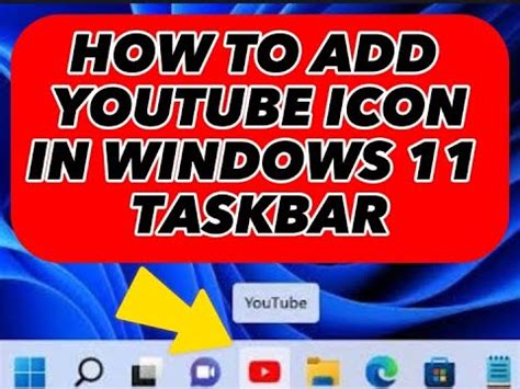 How To Add YouTube To Taskbar Quick Easy 2023 YouTube
