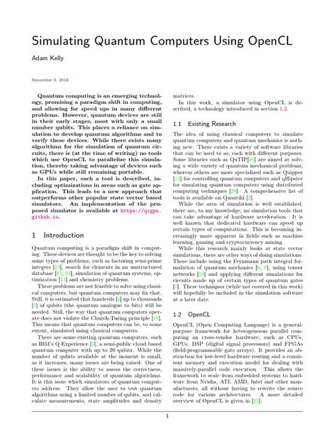 Simulating Quantum Computing Pdf Quantum Computing Matrix Simulating Quantum Computing Pdf Quantum Computing Matrix