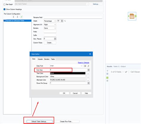 how to increase the column width in table tool alteryx community