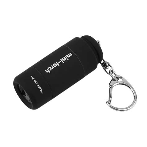 Mini Usb Led Torch Black