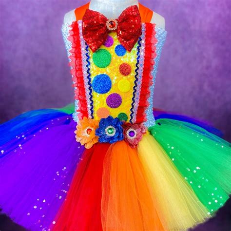 Female Circus Clown Costume Adult Etsy