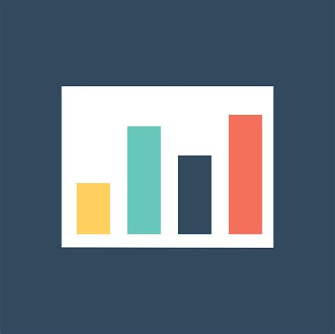 그래프 및 차트 아이콘 프리미엄 벡터