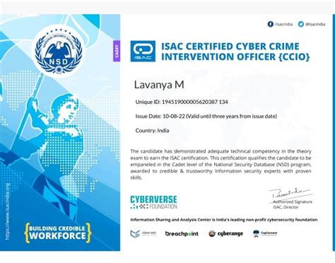 Lavanya M On Linkedin Isac