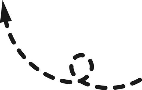 Hand Drawn Dotted Arrow Shape 21999362 Png