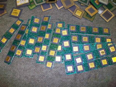 Intel Ceramic Cpu Processor Scrap With Gold Pins Mm Consultancy