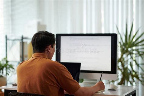 Software Developer Reviewing Code Stock Image Image Of Lifestyles Planner 292912589