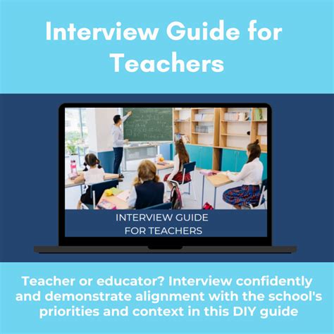 Interview Guide For Teachers My Dream Job Careers Consulting