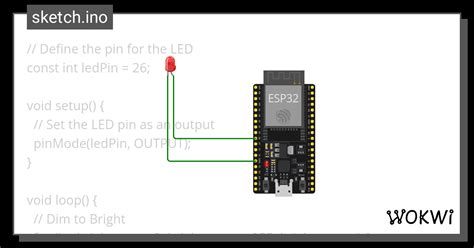 Led Bright Dim Wokwi Esp32 Stm32 Arduino Simulator Led Bright Dim Wokwi Esp32 Stm32 Arduino Simulator