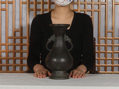 靓宝格 明治 日本铜双龙耳瓶