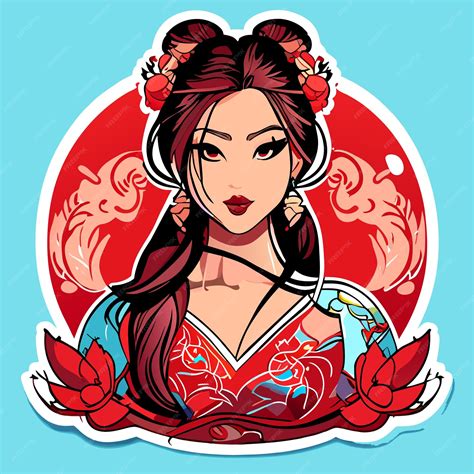 Молодая милая индийская девушка нарисованная вручную мультяшная