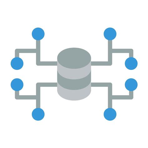 A Flat Icon Of A Data Server Vector Art At Vecteezy