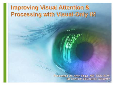 Improving Visual Attention Processing With Visualonly Im Presented