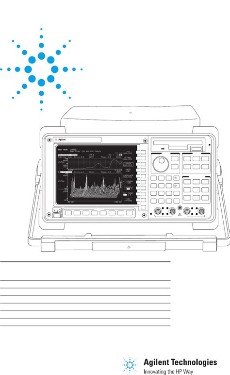 Agilent Technologies 35670A User Manual Download Pdf