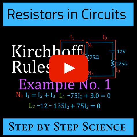 Electric Circuits Kirchhoffs Circuit Laws Example No Circuit Electric Circuit Ohms Law