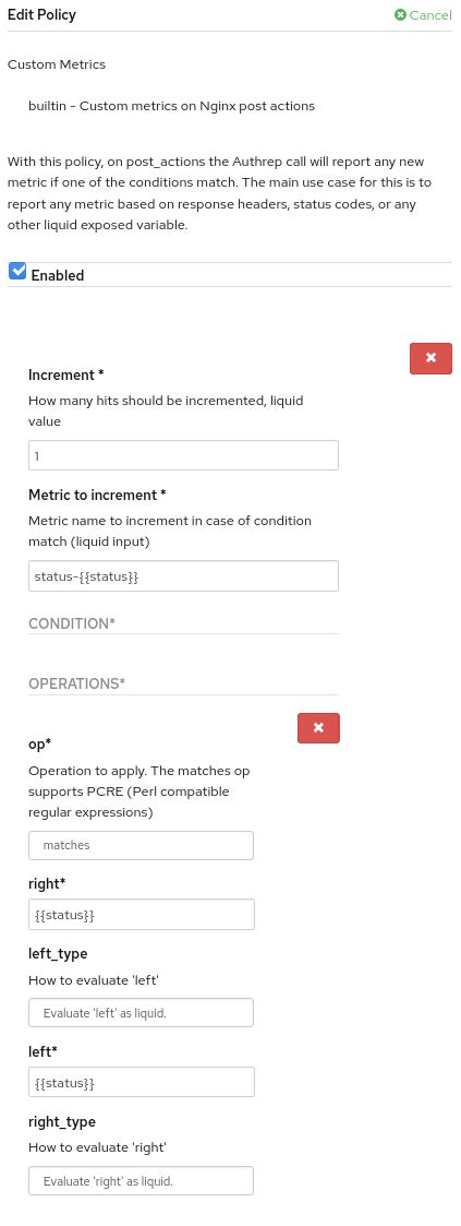 Using The Custom Metrics Policy In Red Hat 3scale Api Management Red Hat Developer