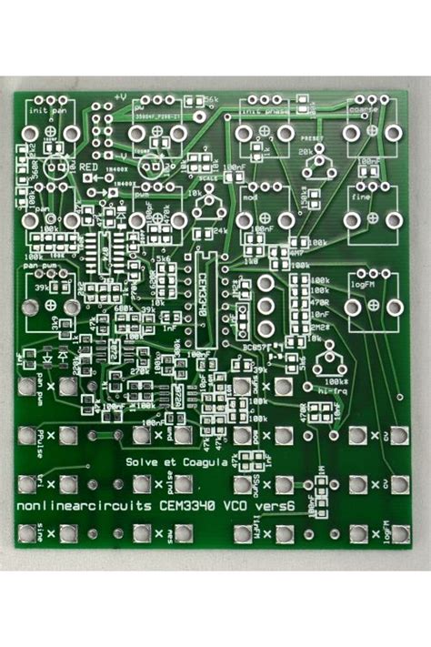 Cem3340 Vco Pcb Nonlinear Circuits Modular Addict Synth Diy