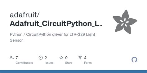 GitHub Adafruit Adafruit CircuitPython LTR329 LTR303 Python