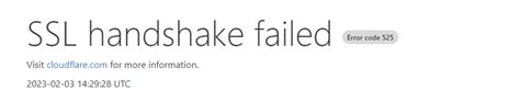 Ssl Handshake Failed Error 525 Questions Bubble Forum