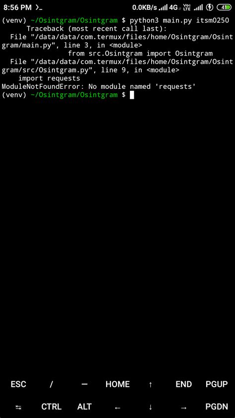 error while setup · issue 194 · datalux osintgram · github