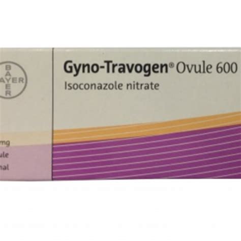 Gyno Travogen Isoconazole Nitrate Mg Ovules S Biopharmtech