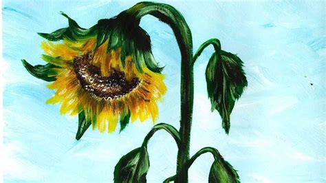 Як намалювати соняшник гуашшю Малюємо квітуче поле фарбами Ravlyk