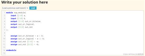 Hdlbits第1章verilog Language（已完结）hdlbits翻译fpga小白董雨辰的博客 Csdn博客