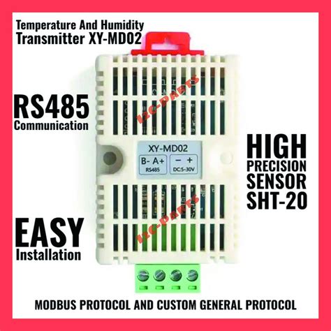 Jual Xy Md Temperature Humidity Transmitter Sensor Sht Modbus Rs