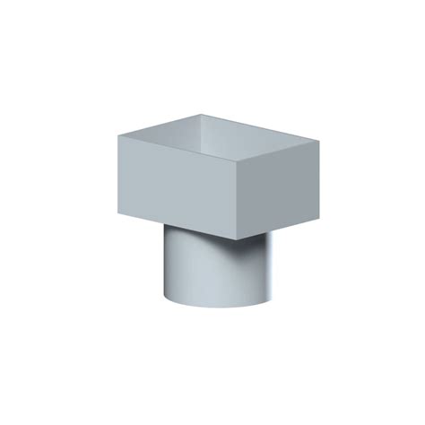 Dales Contemporary Rectangular 100x75mm Downpipe 100x75mm Sq To 762