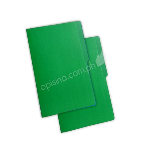 FILE FOLDER COLORED PTS LONG GREEN Office Basics