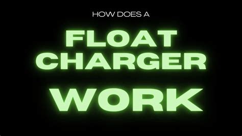 How Does A Float Charger Work Battery Maintenance Solved
