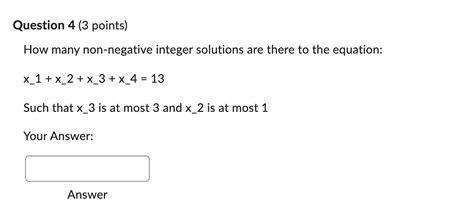 Solved Question 4 3 ﻿pointshow Many Non Negative Integer