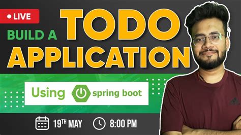 Build A Todo Application Using Spring Boot Youtube
