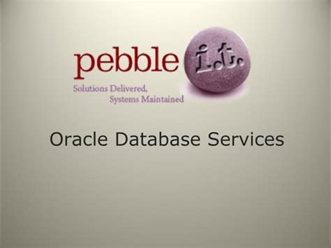 Oracle Database Services Ppt