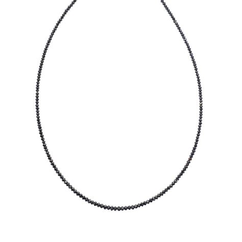 14k Yellow Gold Noir Medium Black Diamond Necklace Sethi Couture