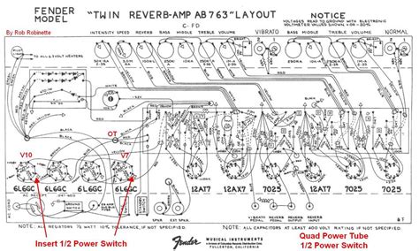 Discover The Schematic Of Fender 65 Twin Reverb