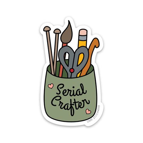 Serial Crafter Sticker Camp Stitchwood