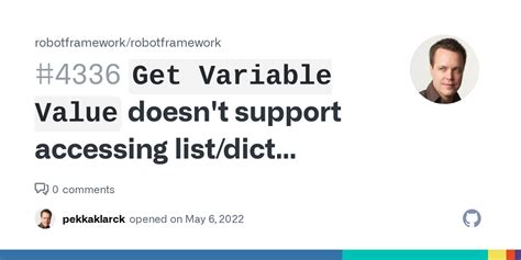 Get Variable Value Doesn T Support Accessing List Dict Variable Items