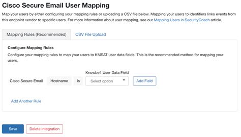 Cisco Secure Email Integration Guide For Securitycoach Knowbe4 Knowledge Base