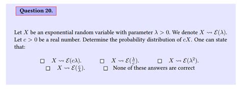 Solved Let X Be An Exponential Random Variable With