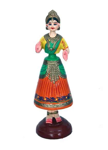 Adilakshmi Toys Hand Crafted Dancing Doll 12 Inch Kondapalli Toys Jiomart
