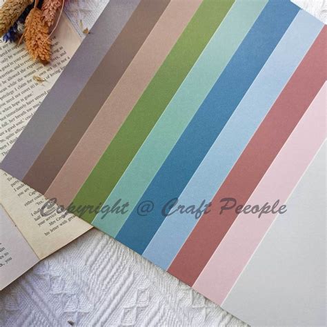 Morandi Color Card 250gsm A4 莫兰迪卡纸 10 Sheets Pack Shopee Malaysia
